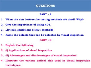 L9 visual inspection | PPTX | Eye and Vision Conditions | Diseases and ...