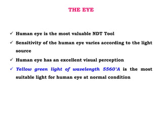 L9 visual inspection | PPTX | Eye and Vision Conditions | Diseases and ...