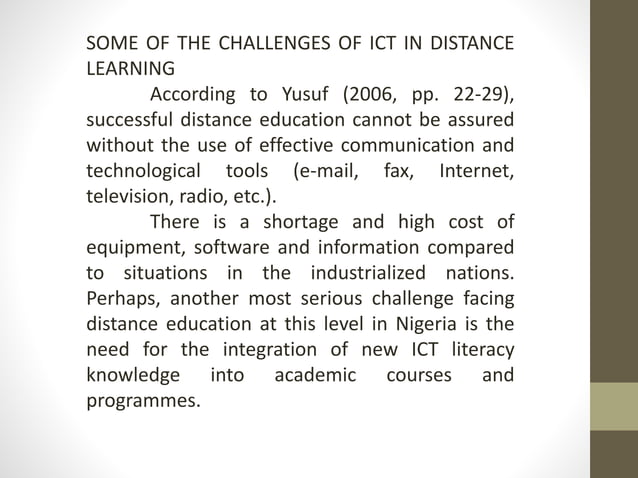 ICT-based distance learning | PPT