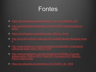 Eduardo Blanco-Amor (por Lía Ordóñez) | PPT