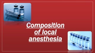 Local anesthesia | PPT