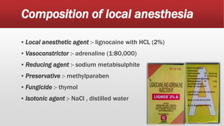 Local anesthesia | PPT