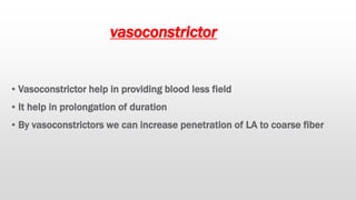 Local anesthesia | PPTX