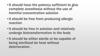 Local anesthesia | PPTX