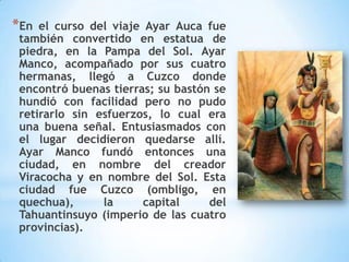 La leyenda de los hermanos ayar | PPTX