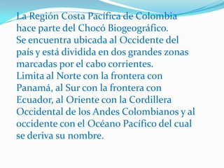La región pacífica | PPTX