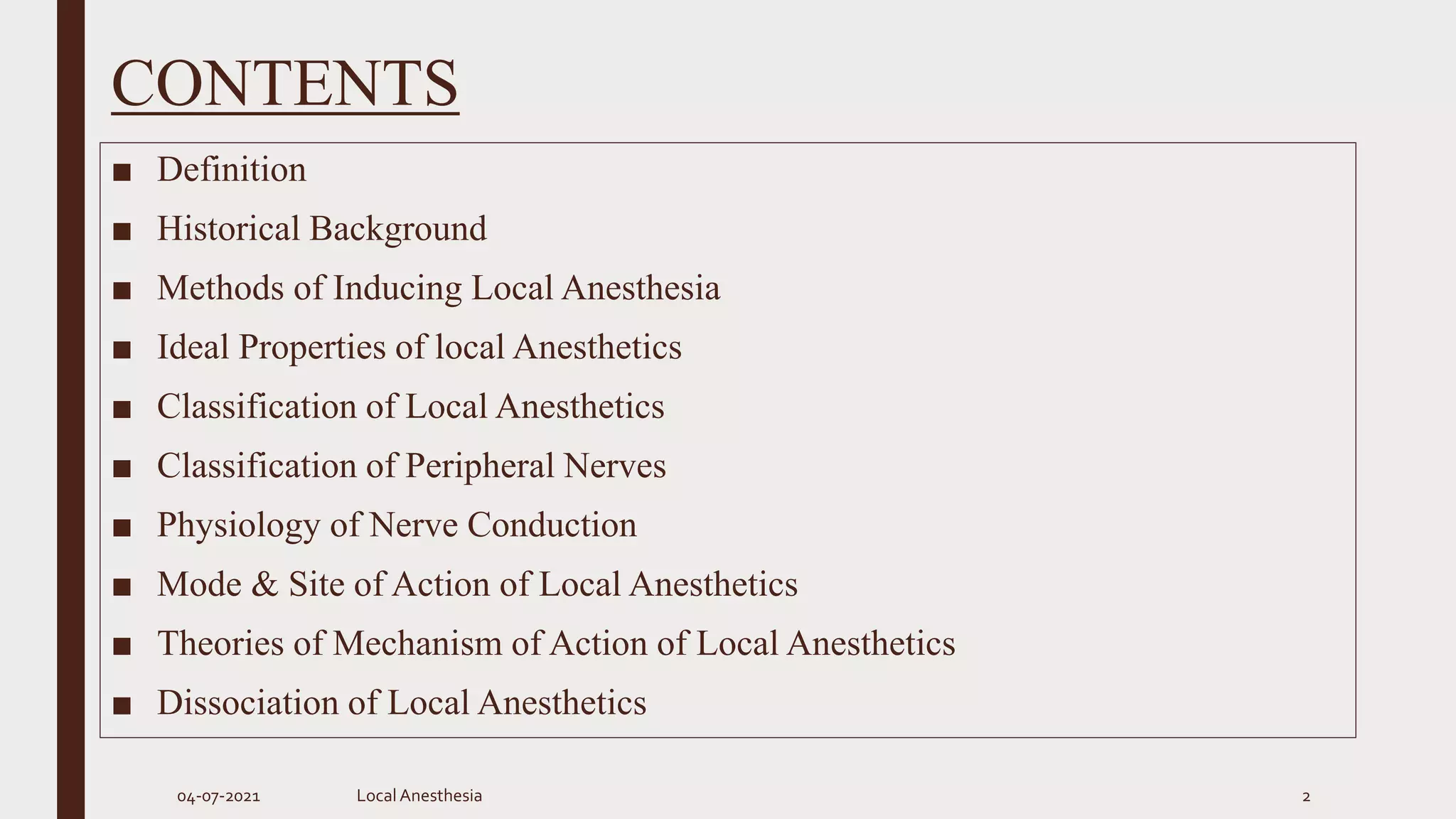 Local anesthesia in endodontics | PPTX