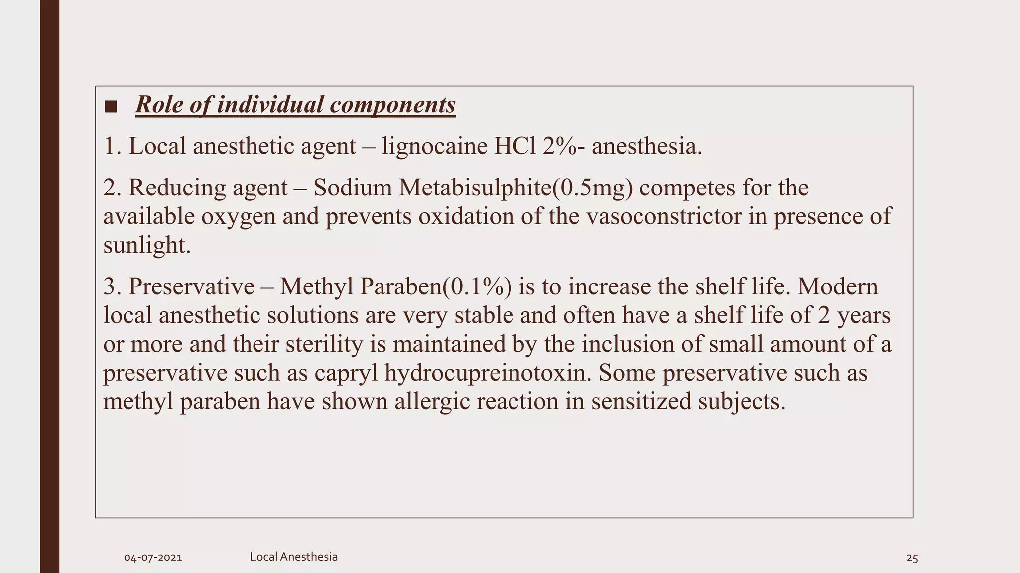 Local anesthesia in endodontics | PPTX