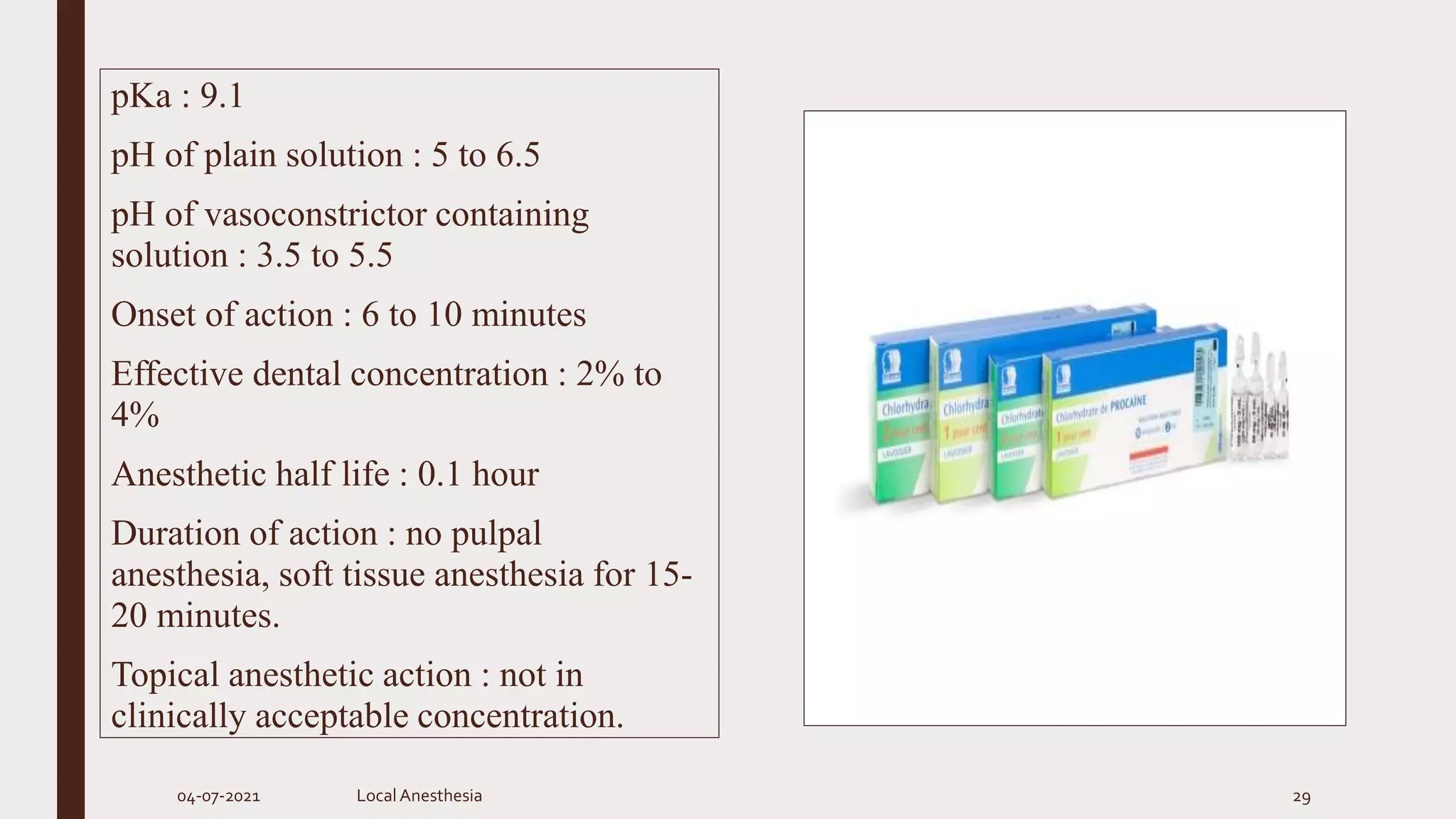 Local anesthesia in endodontics | PPTX