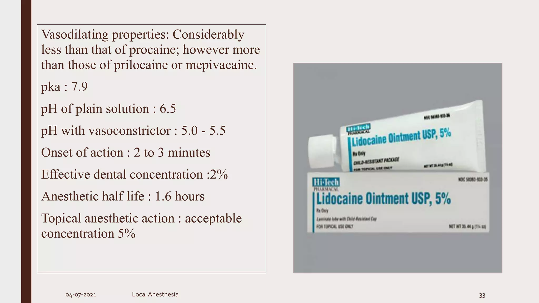 Local anesthesia in endodontics | PPTX