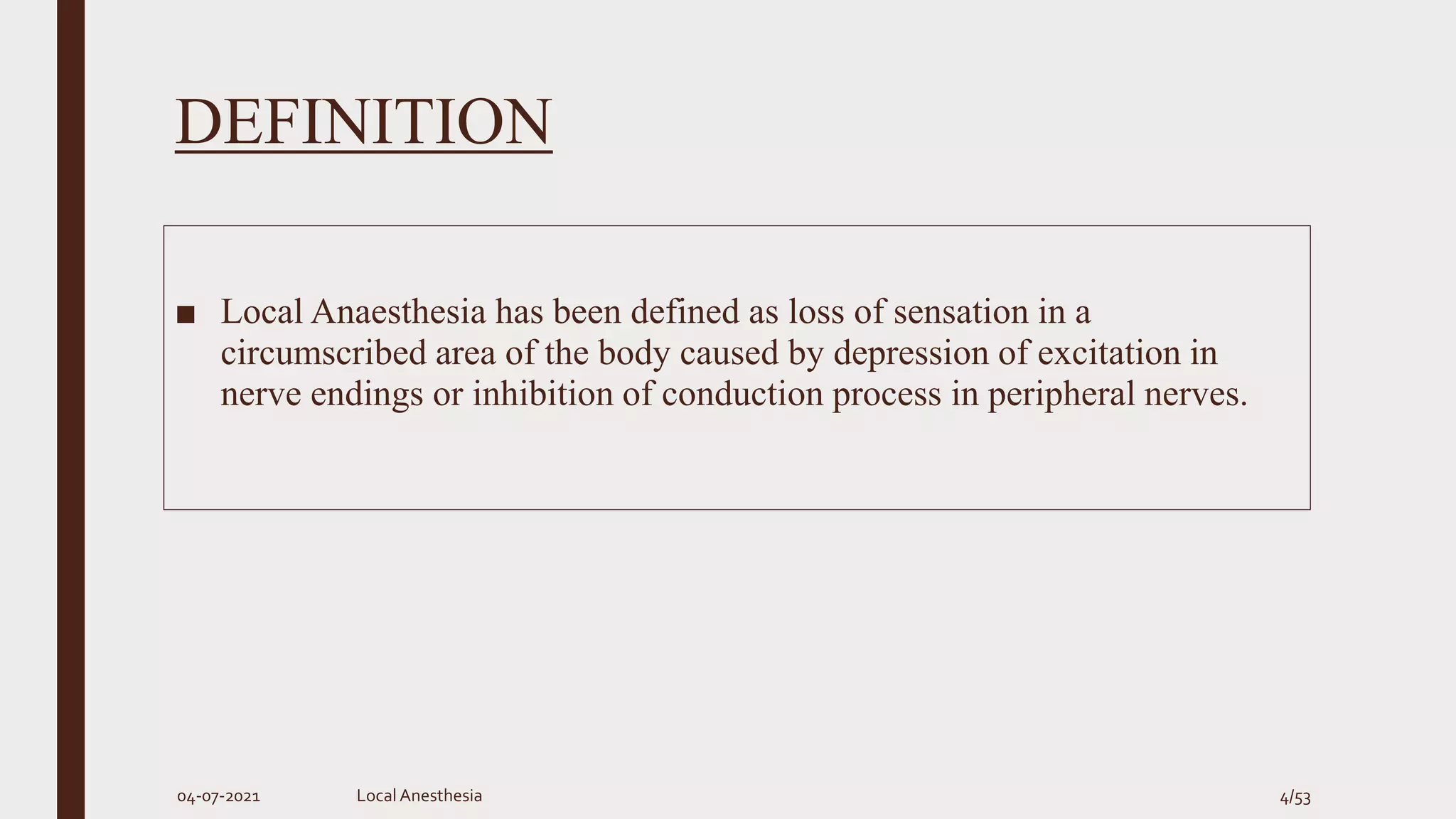 Local anesthesia in endodontics | PPTX