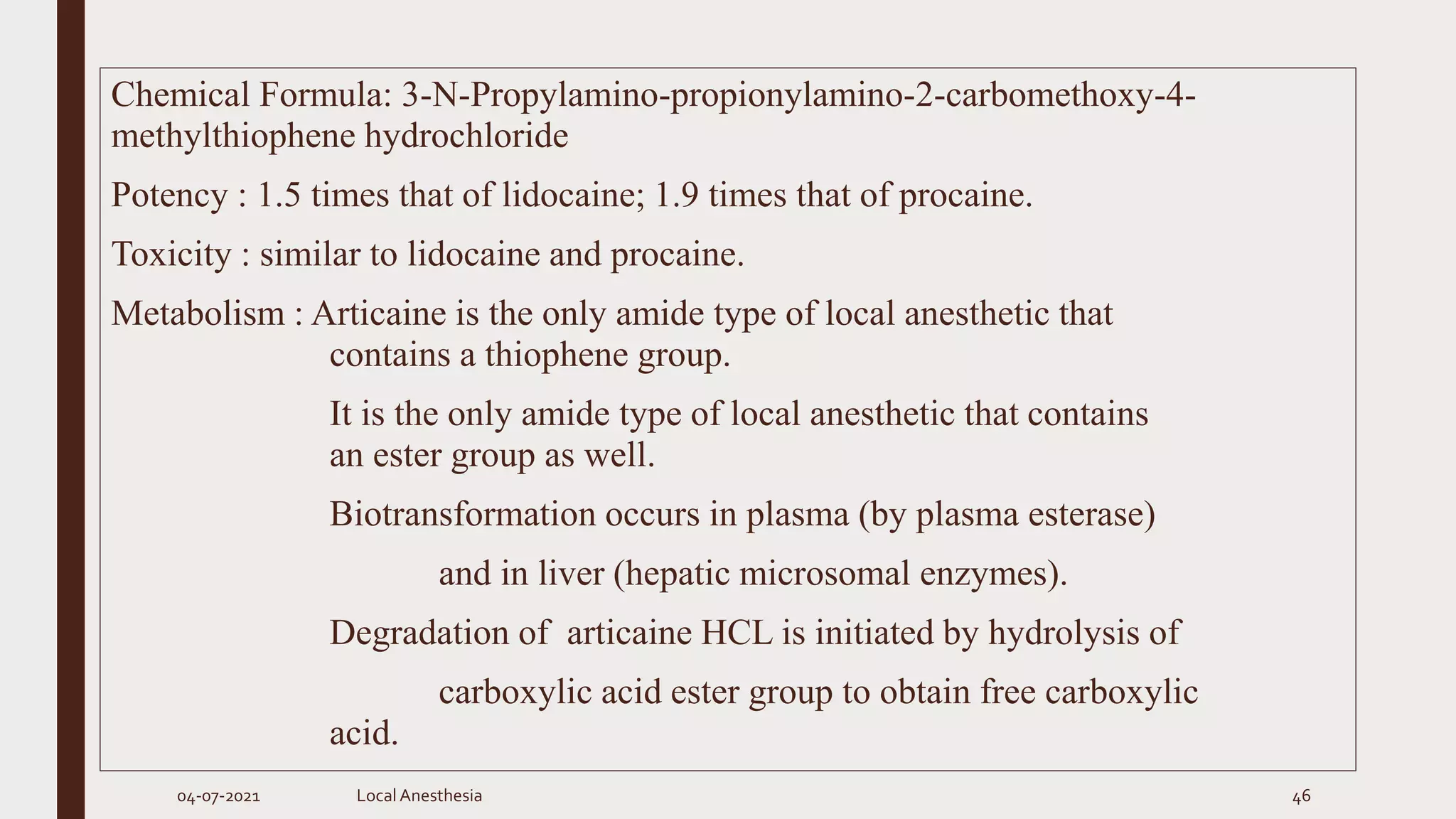 Local anesthesia in endodontics | PPTX