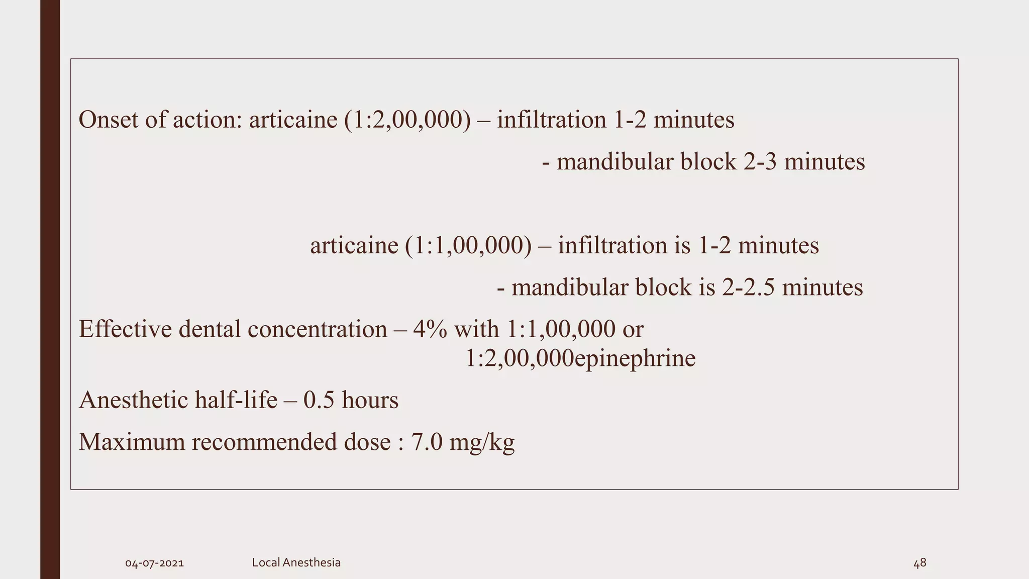 Local anesthesia in endodontics | PPTX