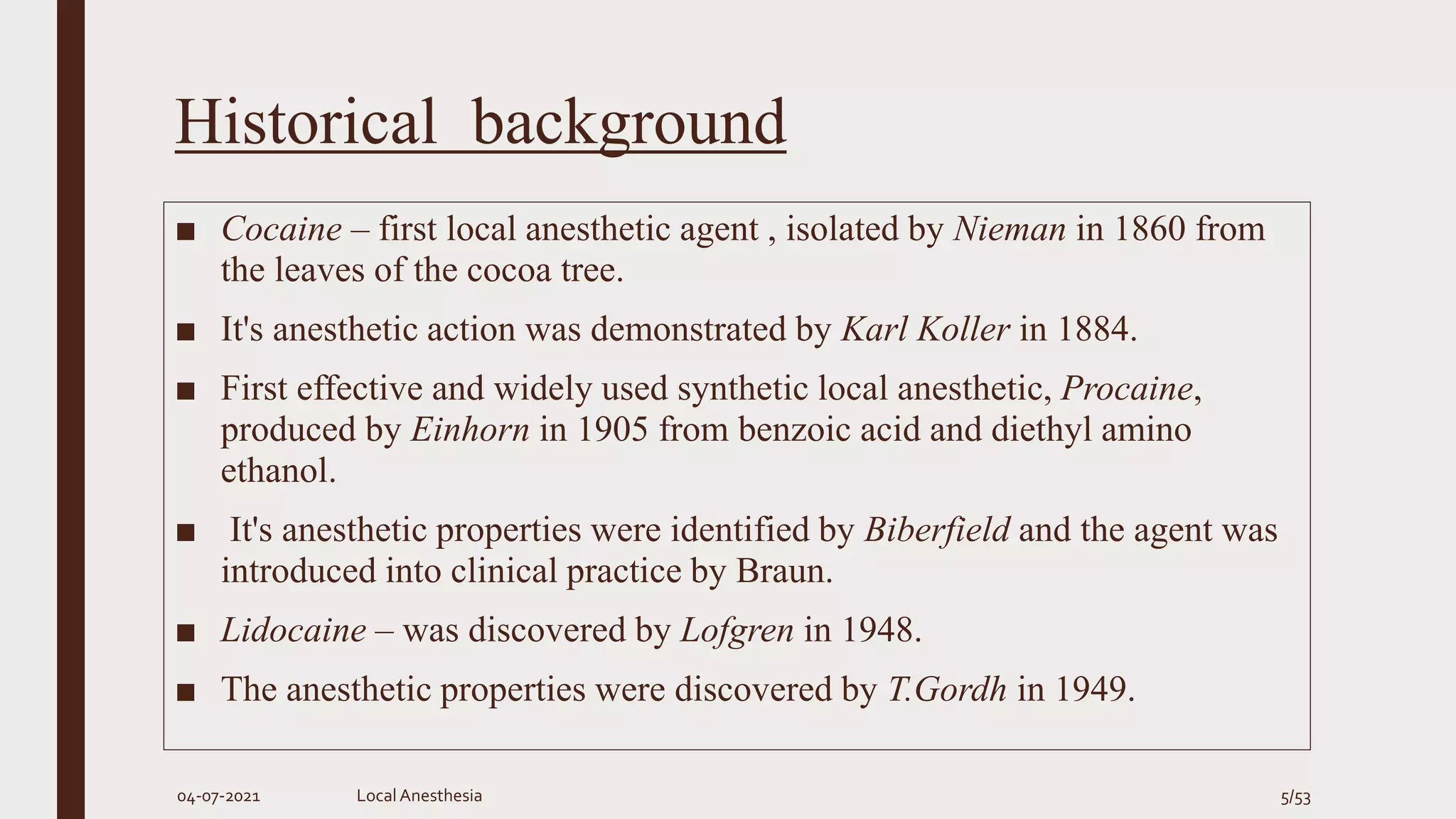 Local anesthesia in endodontics | PPTX