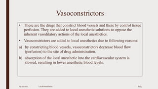 Local anesthesia in endodontics | PPTX
