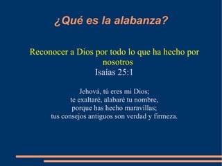 La Alabanza | PPT