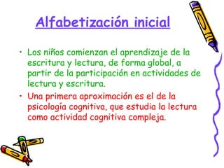 La alfabetización inicial | PPT