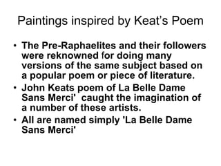 La Belle Dame Sans Merci | PPT | Poetry | Books and Literature