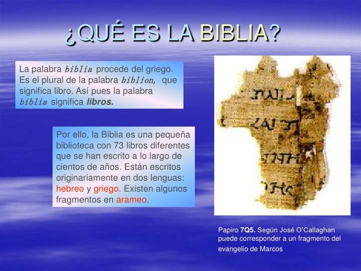La biblia