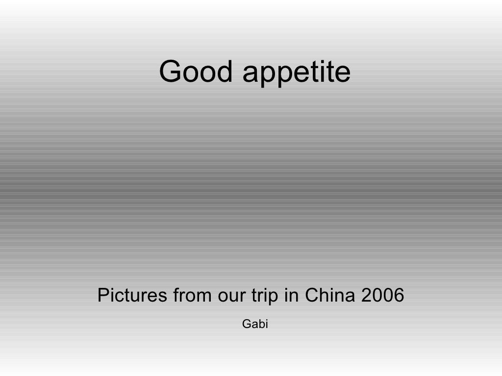 Good Appetite Pictures From Our Good Appetite Pictures From Our