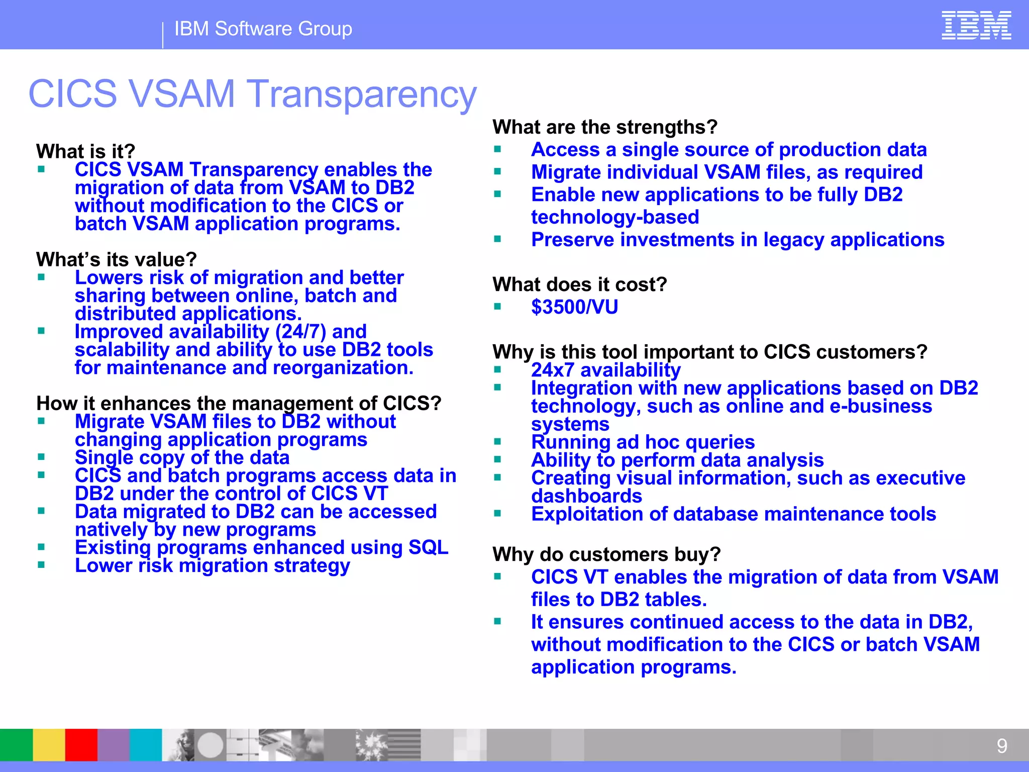 La Cics Tools Overview April 2009 | PPT | Operating Systems | Computer Software and Applications