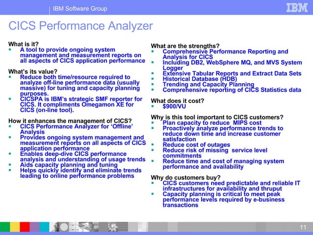 La Cics Tools Overview April 2009 | PPT | Operating Systems | Computer Software and Applications