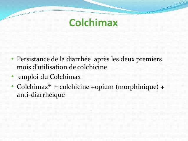 La colchicine dans le traitement de la fievre mediterraneenne familia…