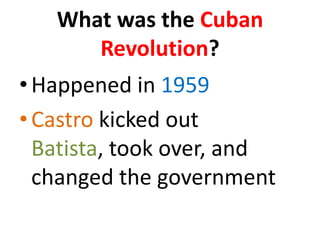 La Cuban Revolution | PPTX