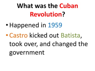 La cuban revolution | PPT