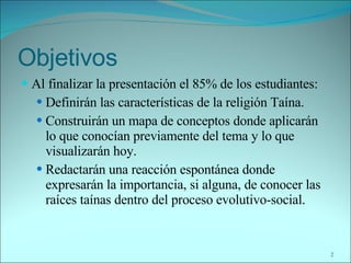 La cultura taína y sus creencias religiosas | PPT