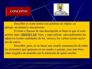 LA DESCRIPCIÓN | PPT