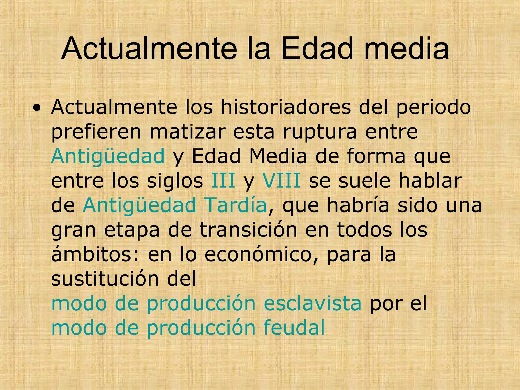La Edad Media | PPT