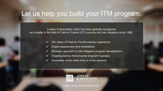 Emerging ITM Program Risks: A CIT Carrier's Resource | PPT