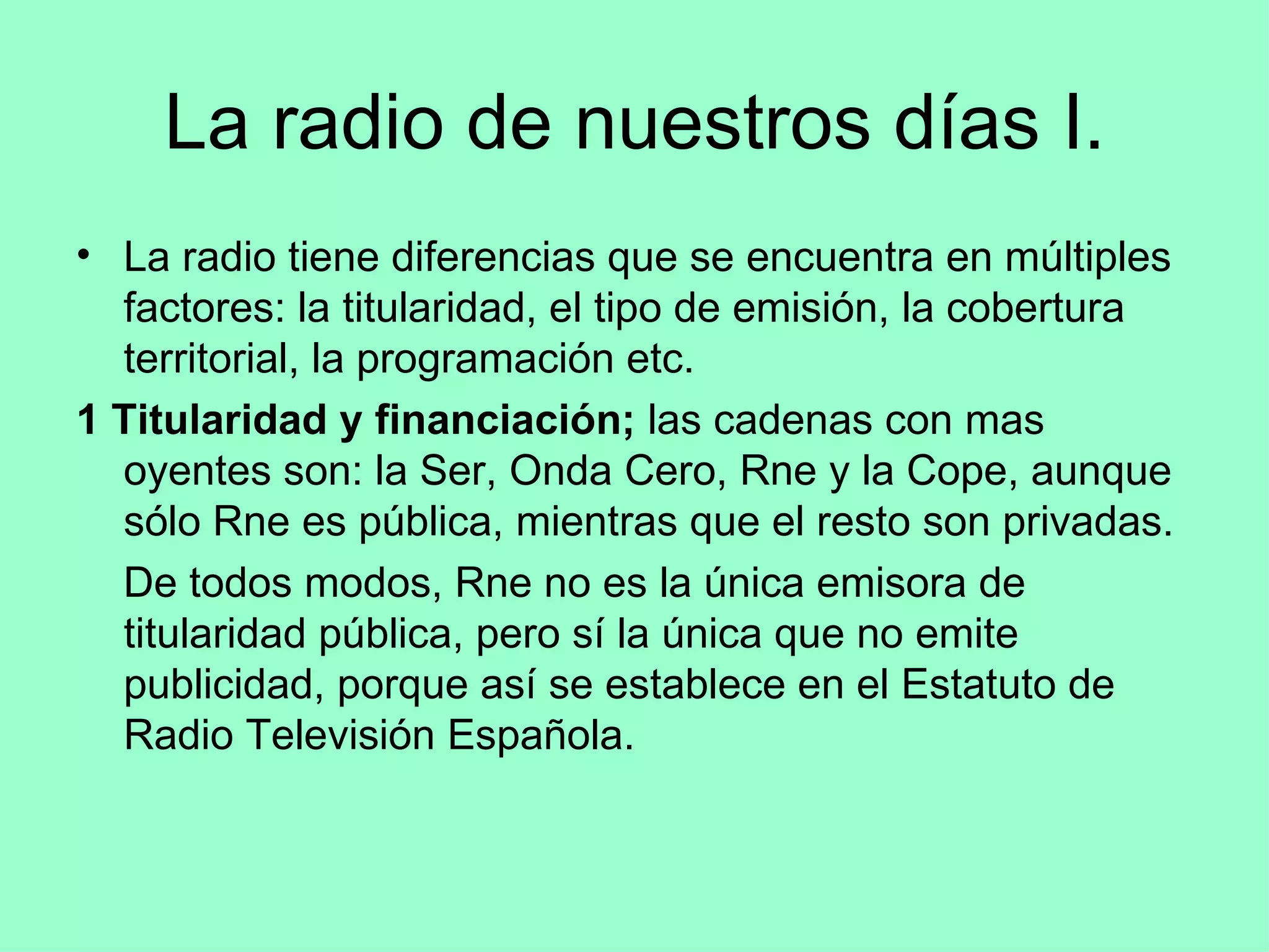 la evolucion de la radio | PPT