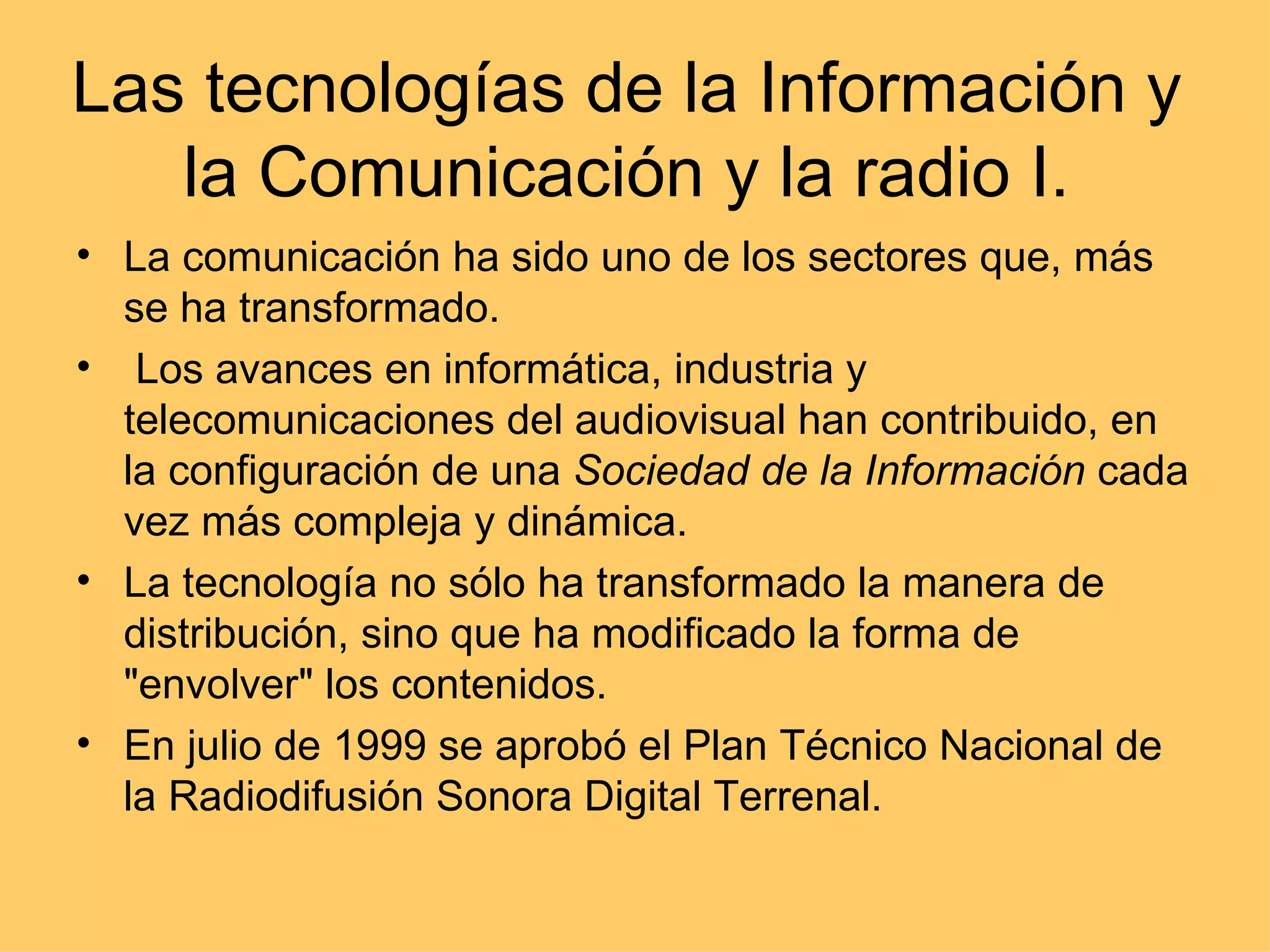 la evolucion de la radio | PPT