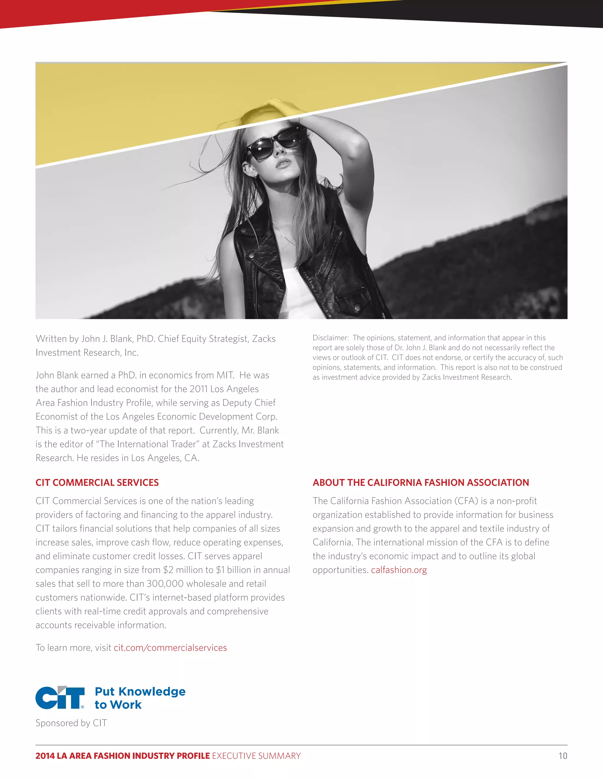 The Los Angeles Area Fashion Industry Profile | PDF