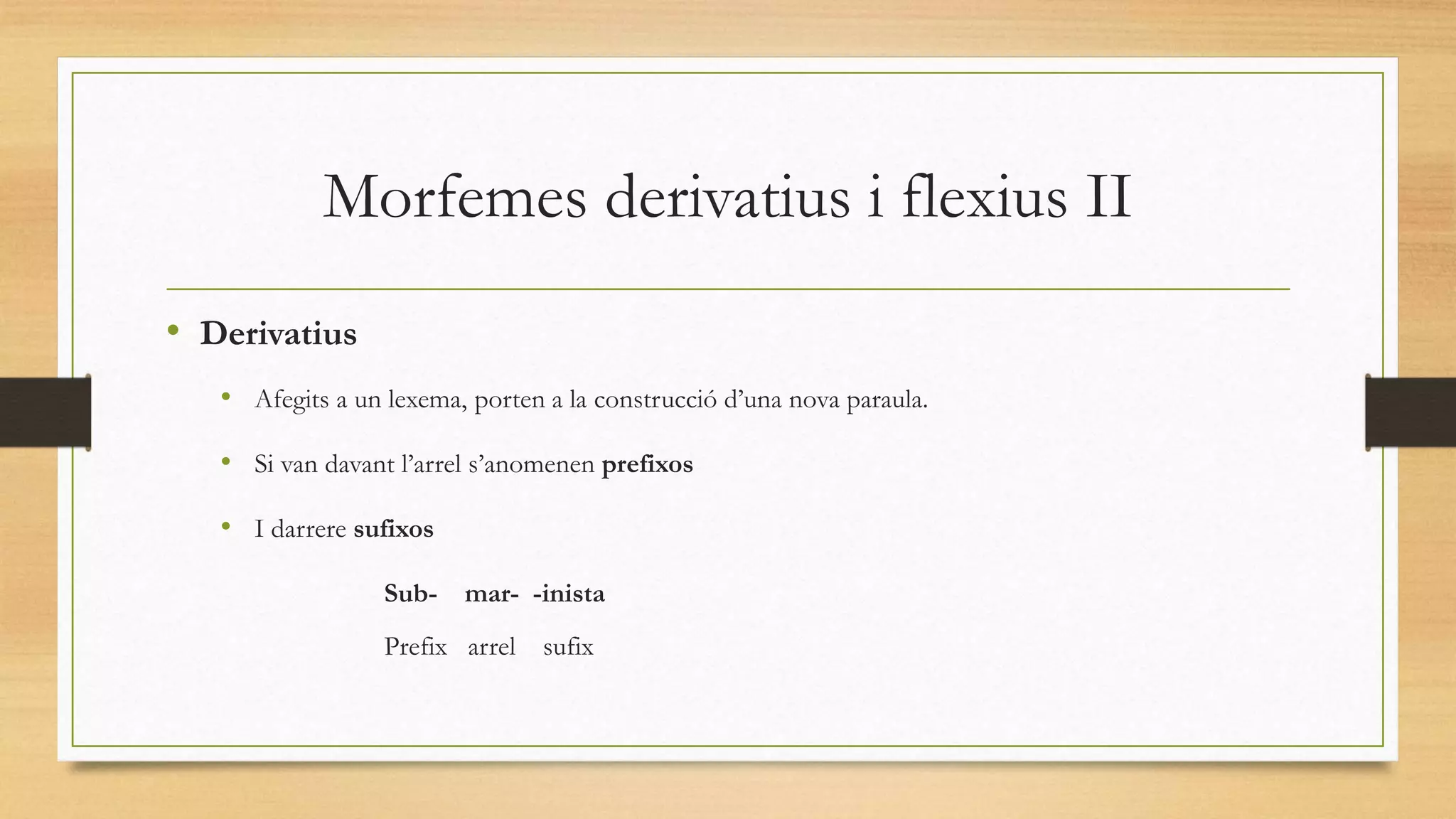 Lexema i morfema | PPTX