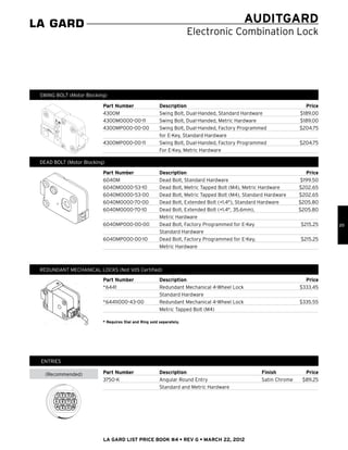 La gard-list-price-book | PDF