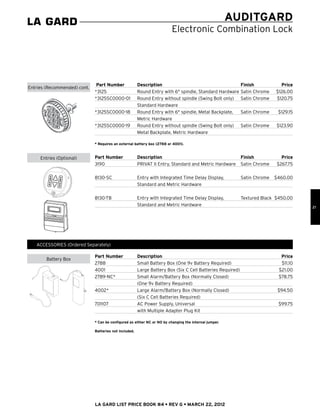 La gard-list-price-book | PDF