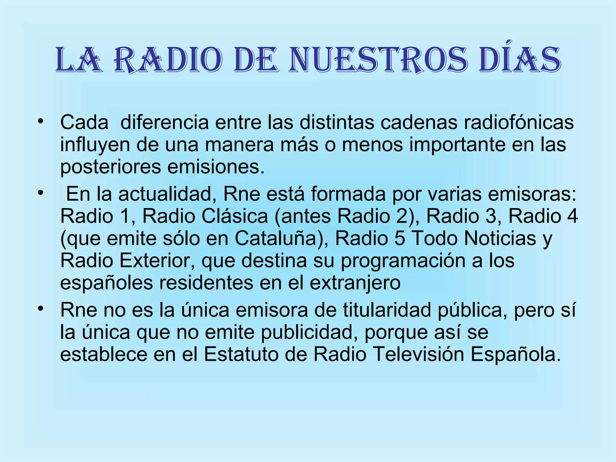 la historia de la radio | PPT