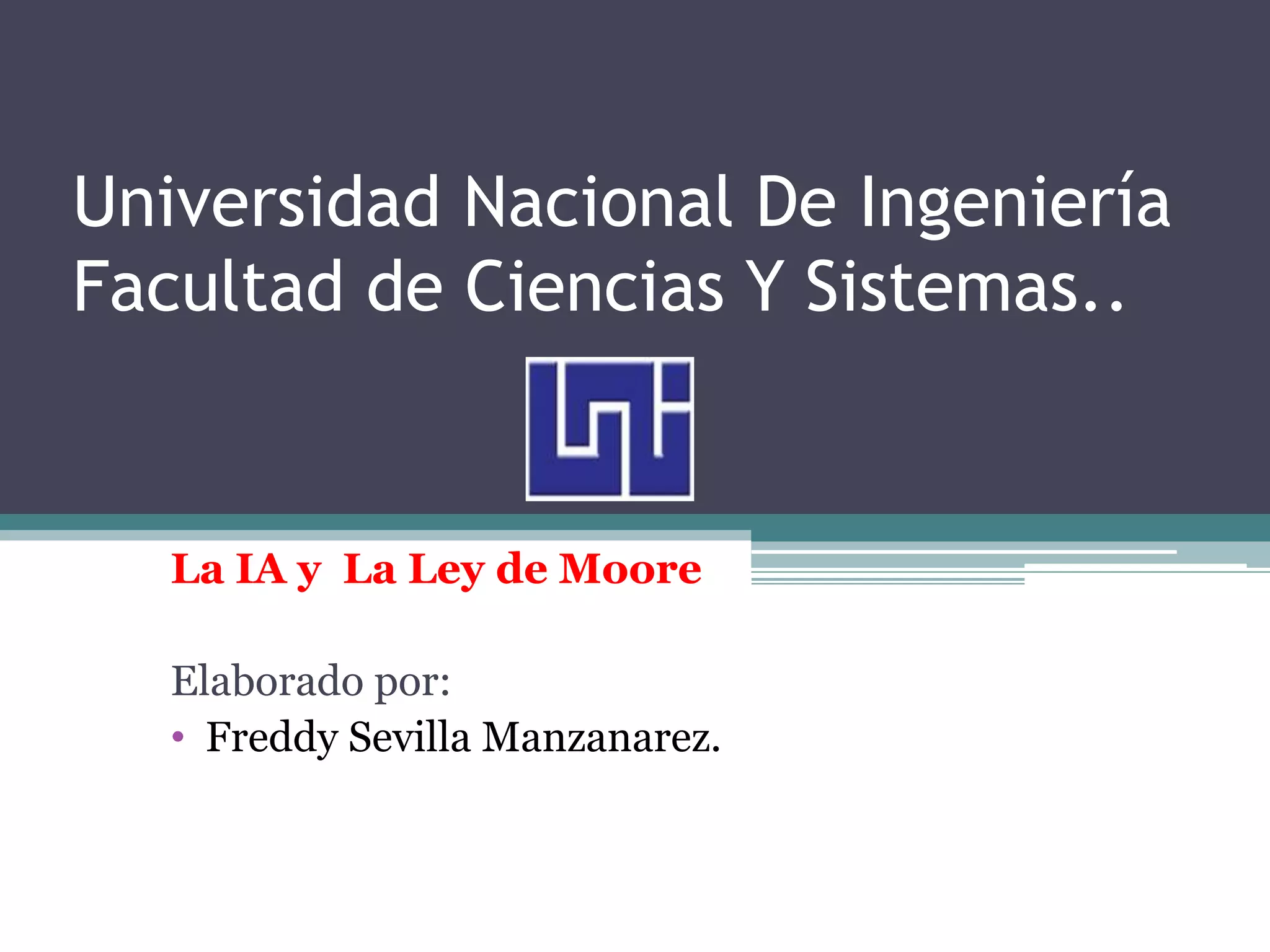 La IA y la ley de Moore | PPT
