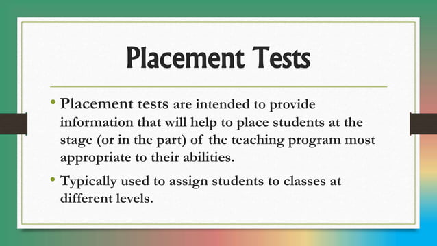 Language Assessment : Kinds of tests and testing | PPTX