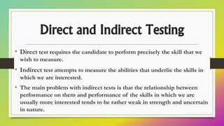 Language Assessment : Kinds of tests and testing | PPTX