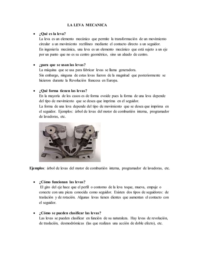 La Leva Mecanica Pdf