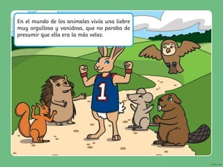 presentación de fábula La Liebre y La tortuga | PPTX