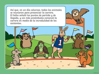 presentación de fábula La Liebre y La tortuga | PPTX