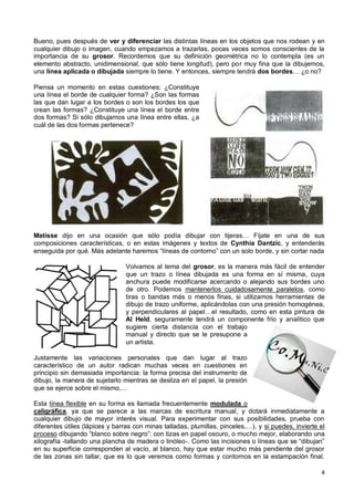 La linea en el arte del dibujo | PDF