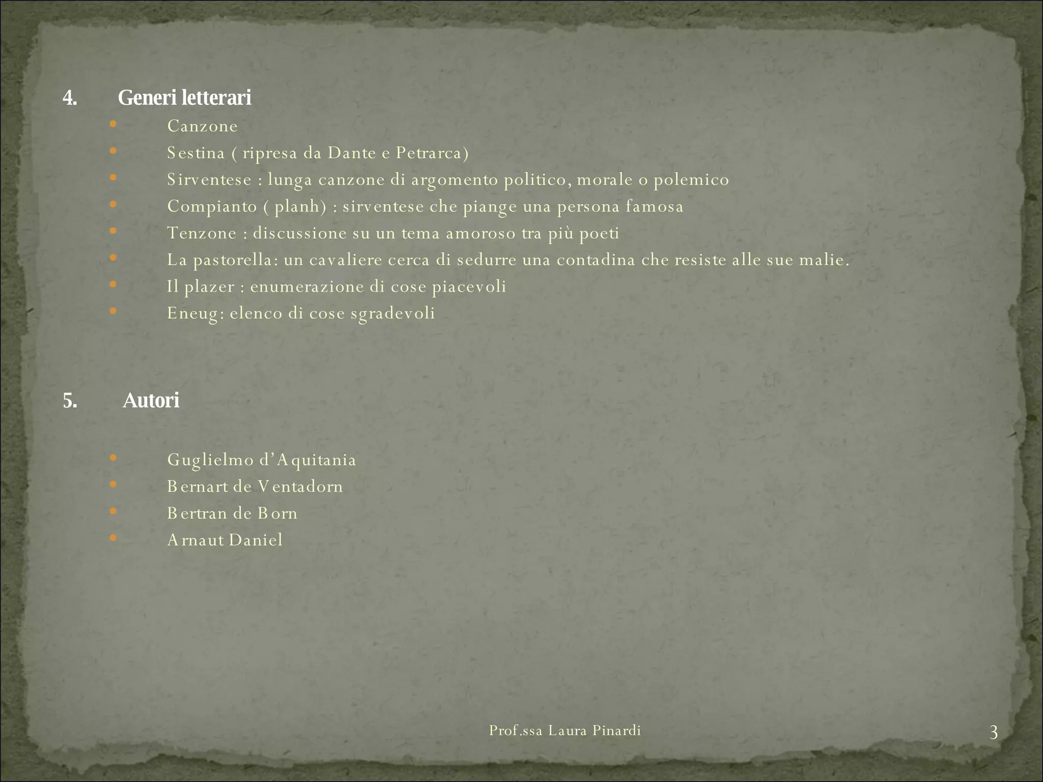 La Lirica Provenzale | PPT