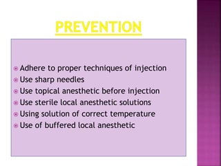 La local complications | PPT