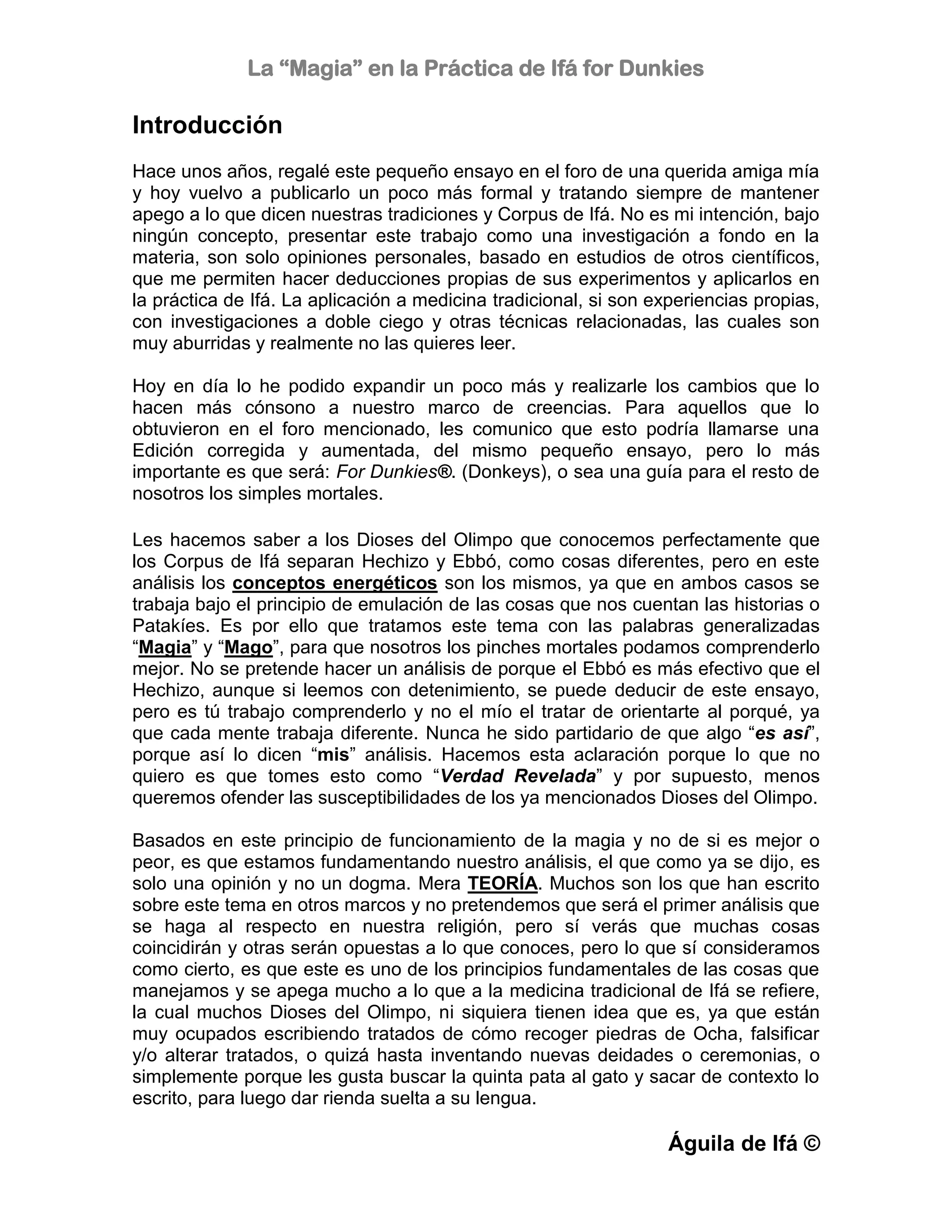 La magia-en-la-practica-de-ifa | PDF
